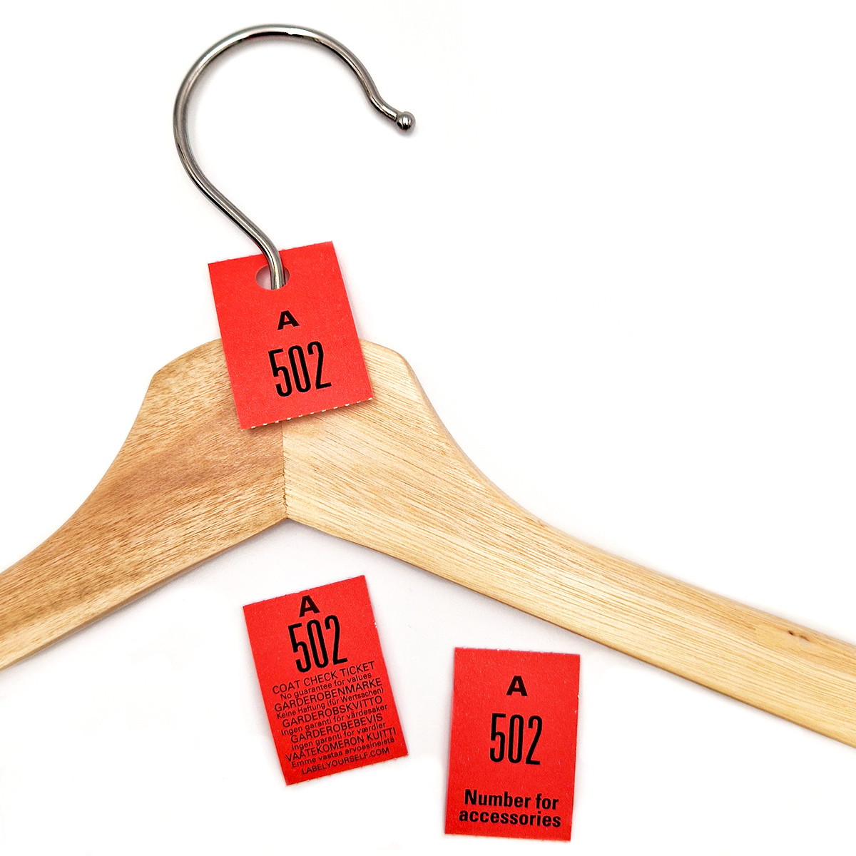 Coat Tickets, Roll Tickets and Cloakroom Labels - Labelyourself